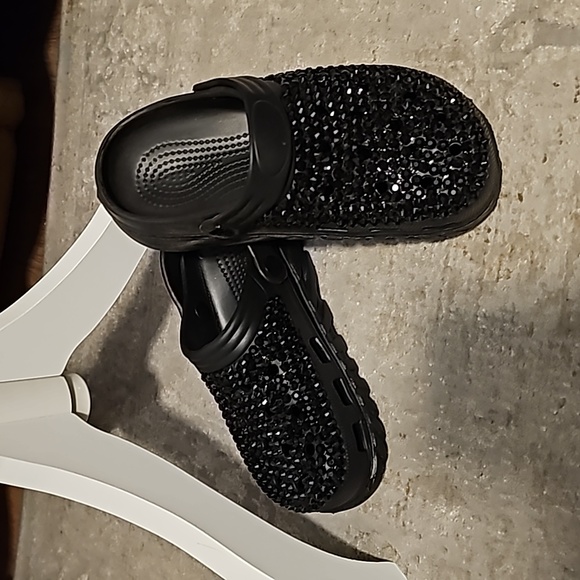 Source Unknown | Shoes | Rhinestone Mock Crocs | Poshmark